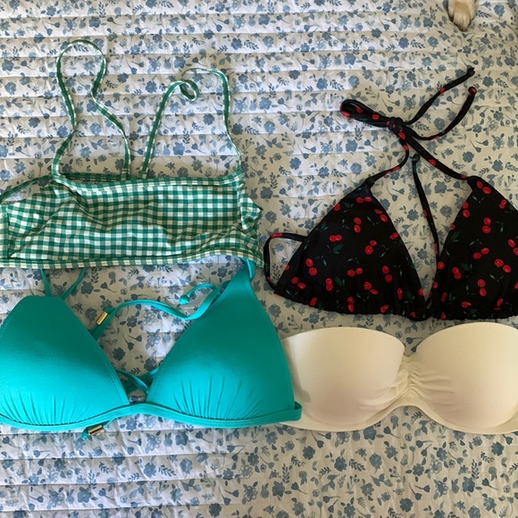 Swim | Swimsuit Top Bikini Sale Set Of 4 Bikini Tops No Bottoms | Poshmark